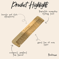 Bamboo Hair Comb | Bamboo Switch®