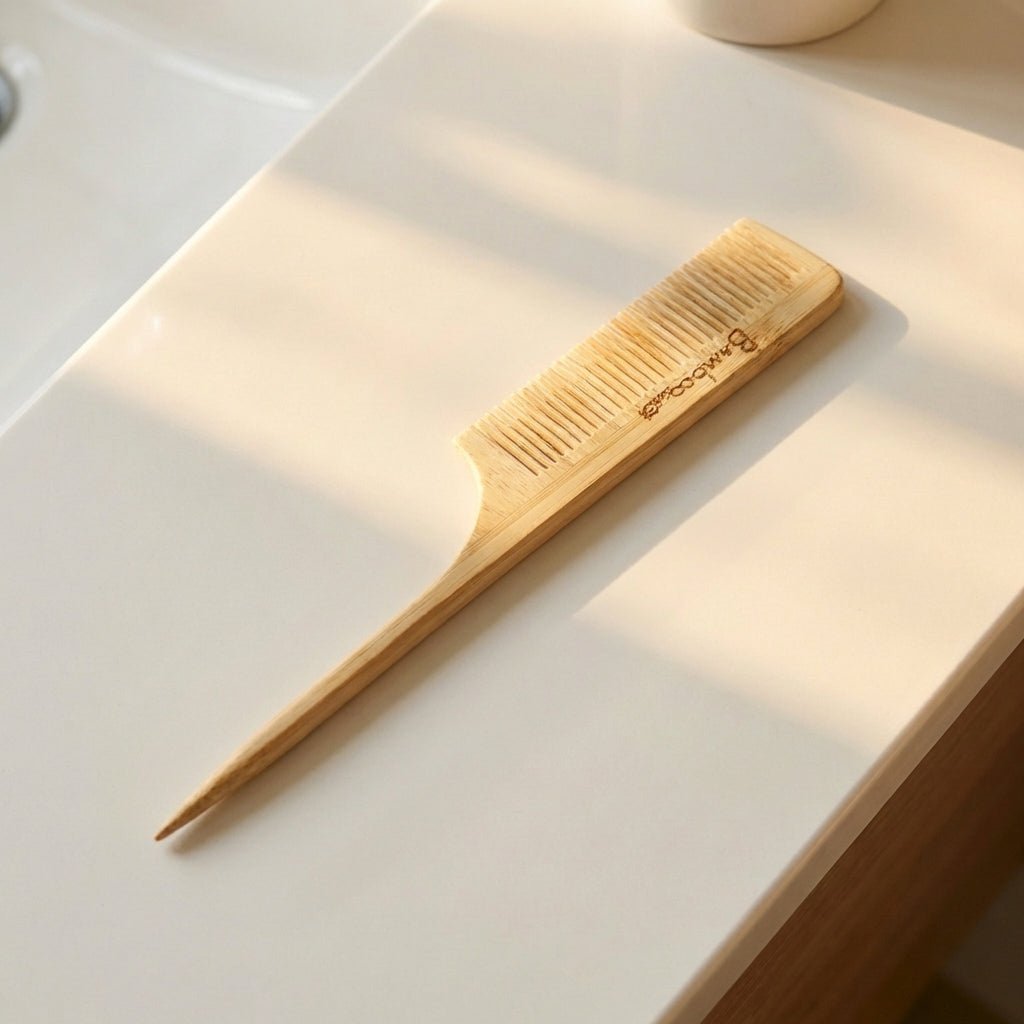 Bamboo Styling Rat Tail Comb | Tease Comb | Bamboo Switch®