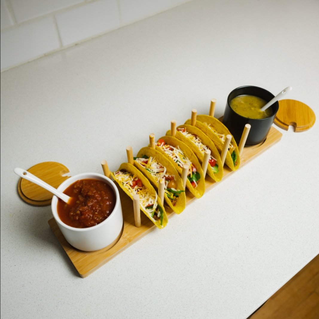 Taco Holder Set for 5 Tacos | Bamboo Switch®